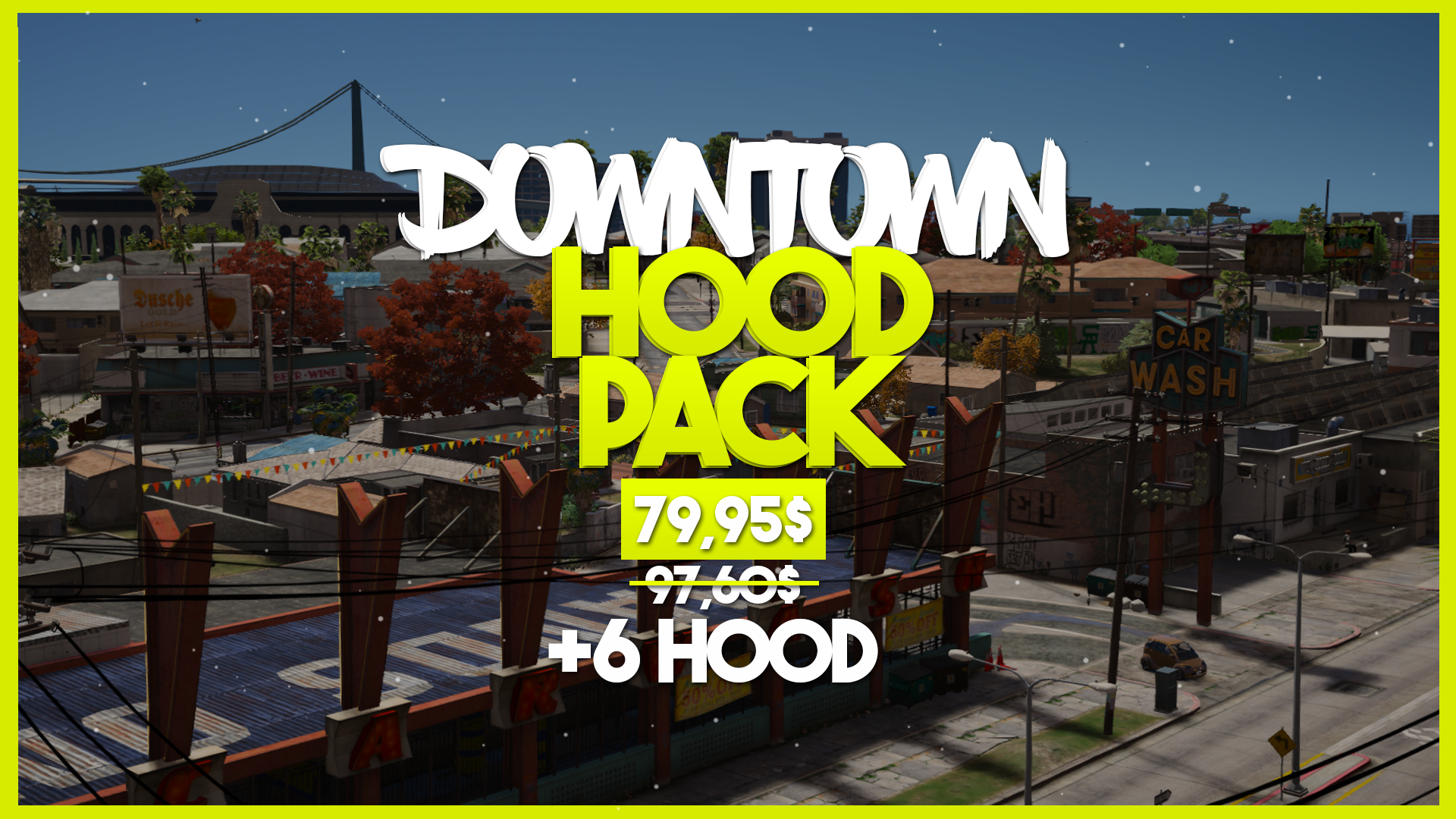 RM | Downtown Area Hood Pack | 6 Hood